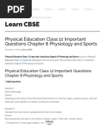 Physical Education Class 12 Chapter 1 Notes | PDF | Sports & Recreation