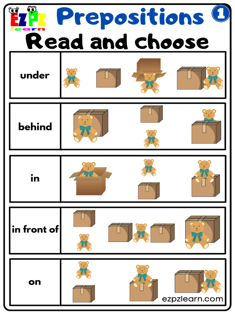 1 Prepositions Read and Choose | PDF