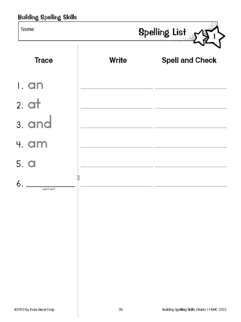 Building Spelling Skills - Grade 1 (PDFDrive) - Extract - 2 | PDF