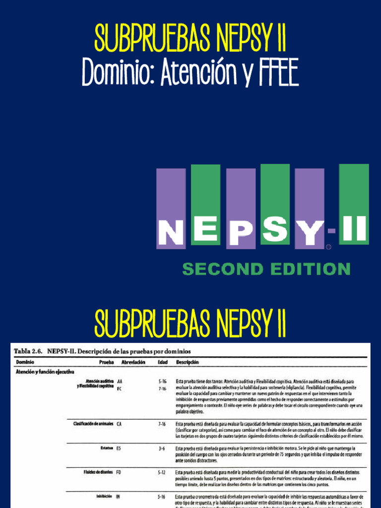 Nepsy 2 | Descargar gratis PDF | Ciencia cognitiva
