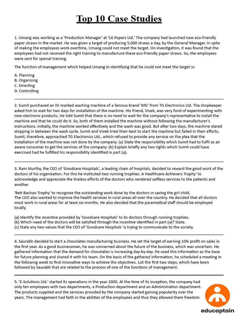 Top 10 Case Studies | PDF | Brand | Retail