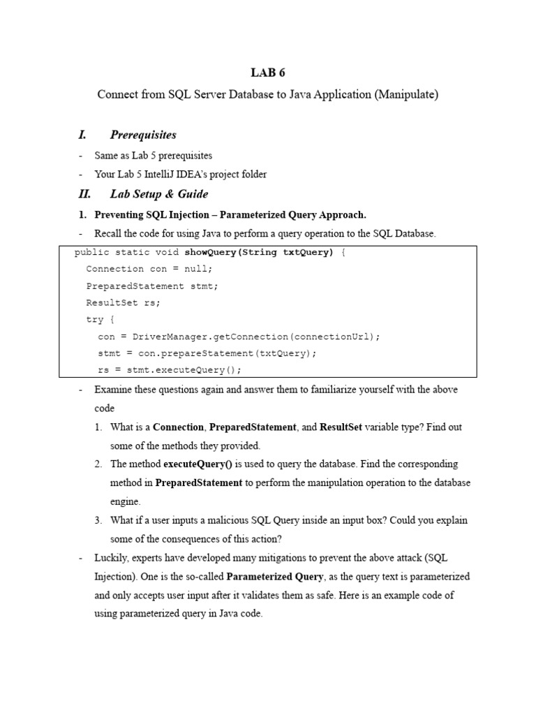 Lab6 Guide | PDF | Boolean Data Type | Databases