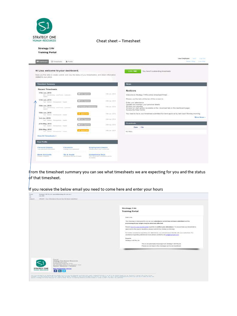 Cheat Sheet - Completing Timesheets April 2022 | PDF