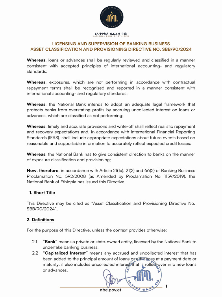 Asset Classification Directive SBB/90/2024 | PDF | Real Estate ...