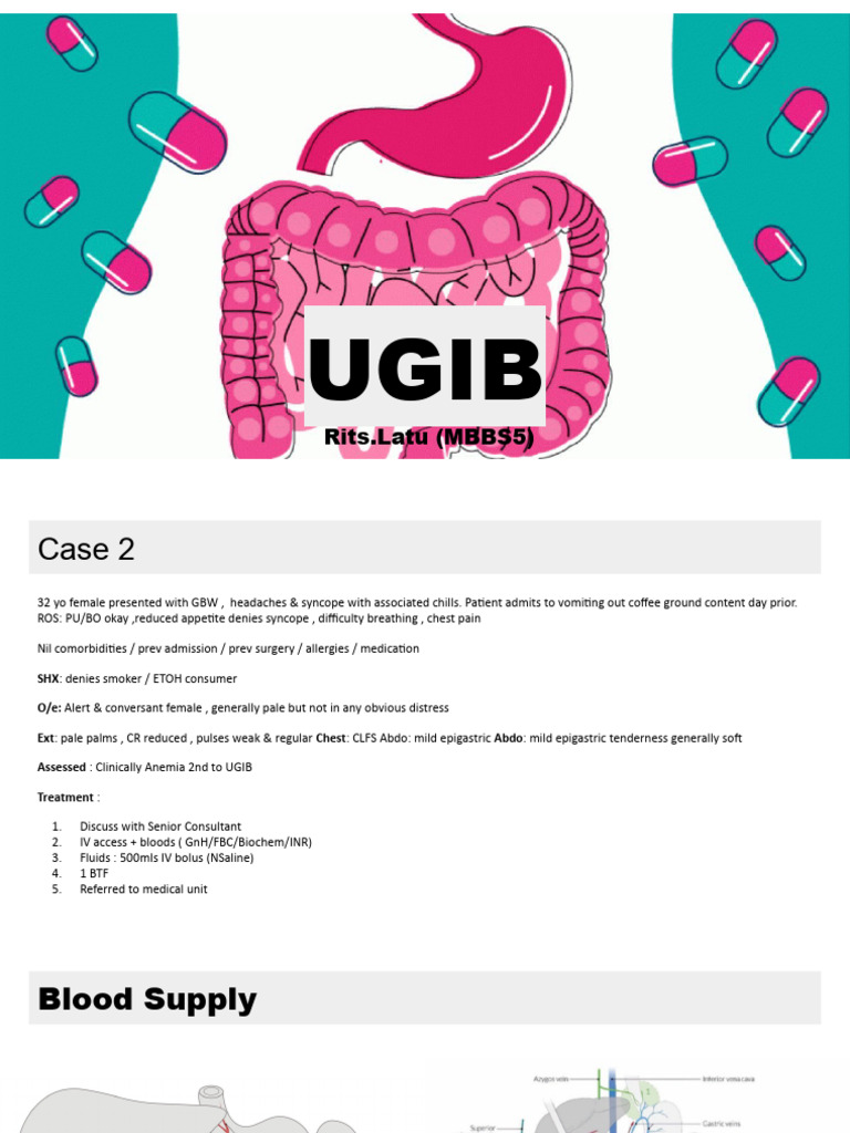UGIB | PDF | Blood | Digestive Diseases