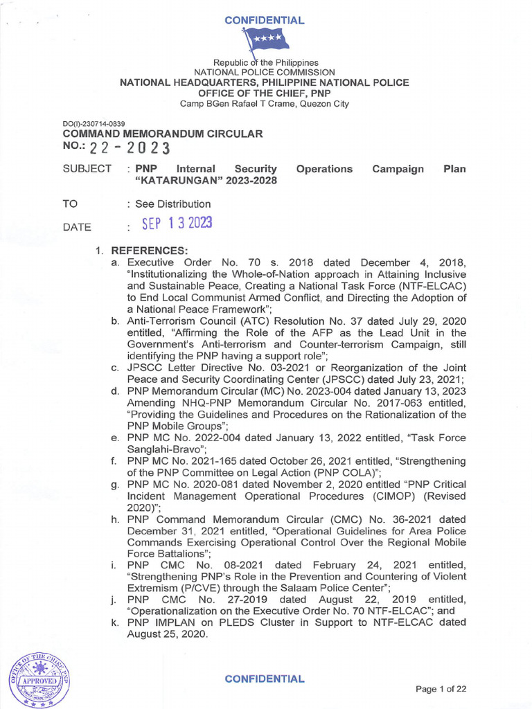 CMC 22-2023 Katarungan | PDF