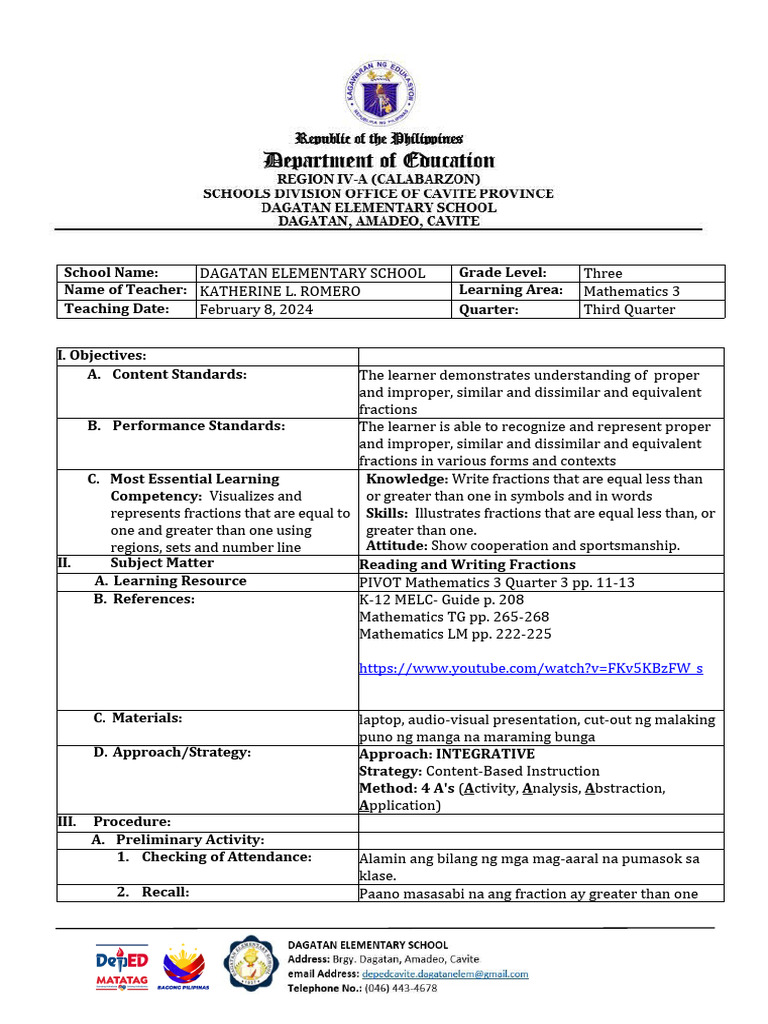 DLP Math 3 Q3 W2 D4 | PDF