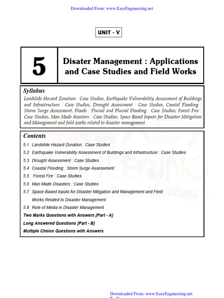 Unit 5 | PDF | Flood | Earthquakes