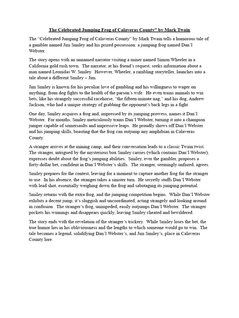 jumping frog | PDF | Frog