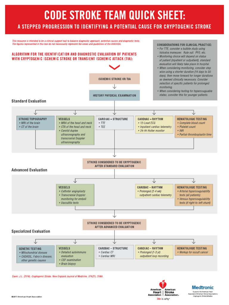 Code Stroke Quick Sheet Ucm - 497018 | PDF