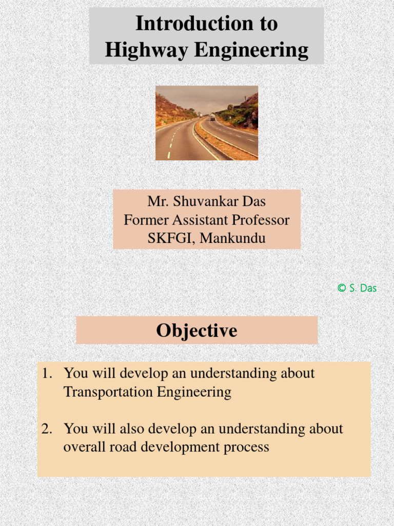 Introduction to Highway Engineering Basics | PDF | Transport | Economies