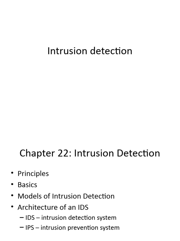 Intrusion Detection | PDF | Type I And Type Ii Errors | Internet Protocols