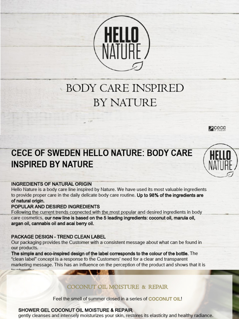 HELLO NATURE BODY | Download Free PDF | Coconut | Skin