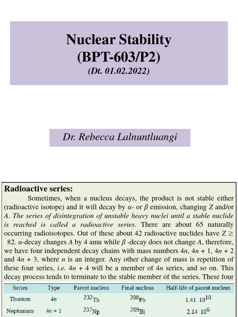 BPT603 P2 RL2 | PDF | Radioactive Decay | Atomic Nucleus