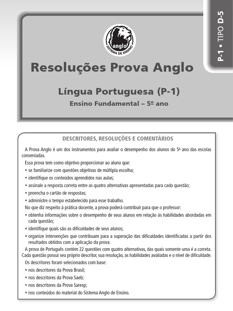 Silo - Tips - Resoluoes Prova Anglo | PDF | Informação | Pensamento