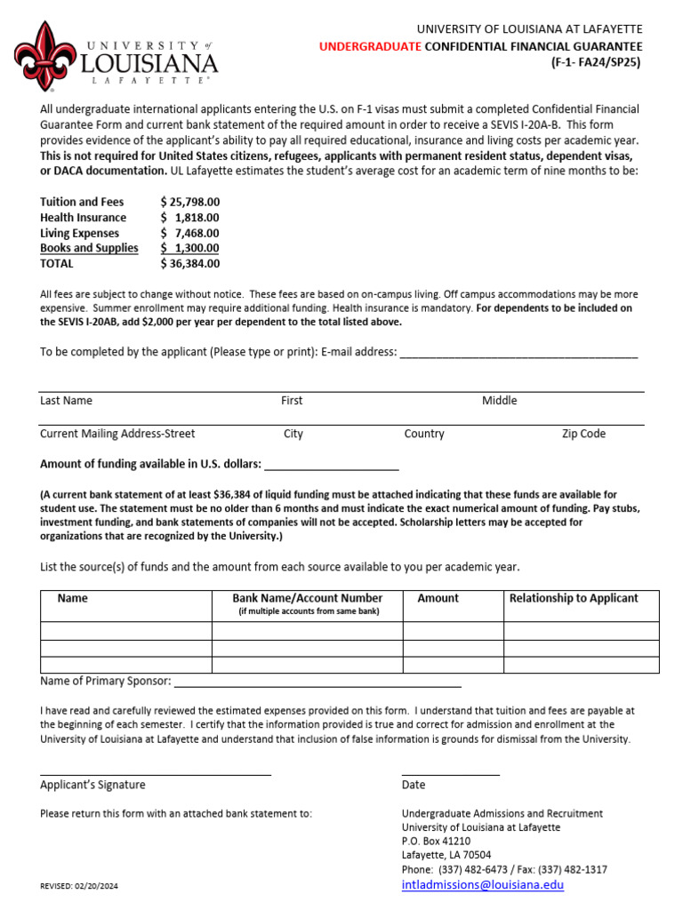International Financial Guarantee Form | PDF | Banks | University