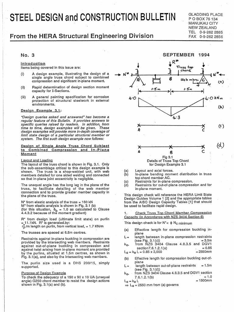 Design & Construction Bulletin 3 (UA Chord, Beam Sizing and External ...