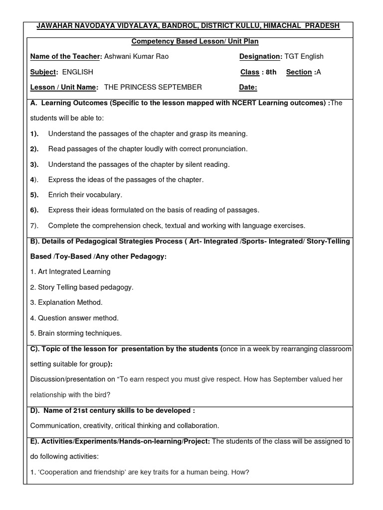 Princess September | Download Free PDF | Pedagogy | Reading Comprehension