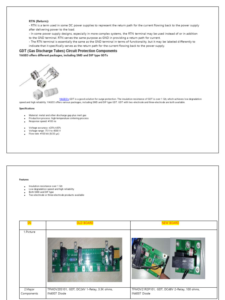 GDT Circuit Protection Components Overview | PDF | Science ...