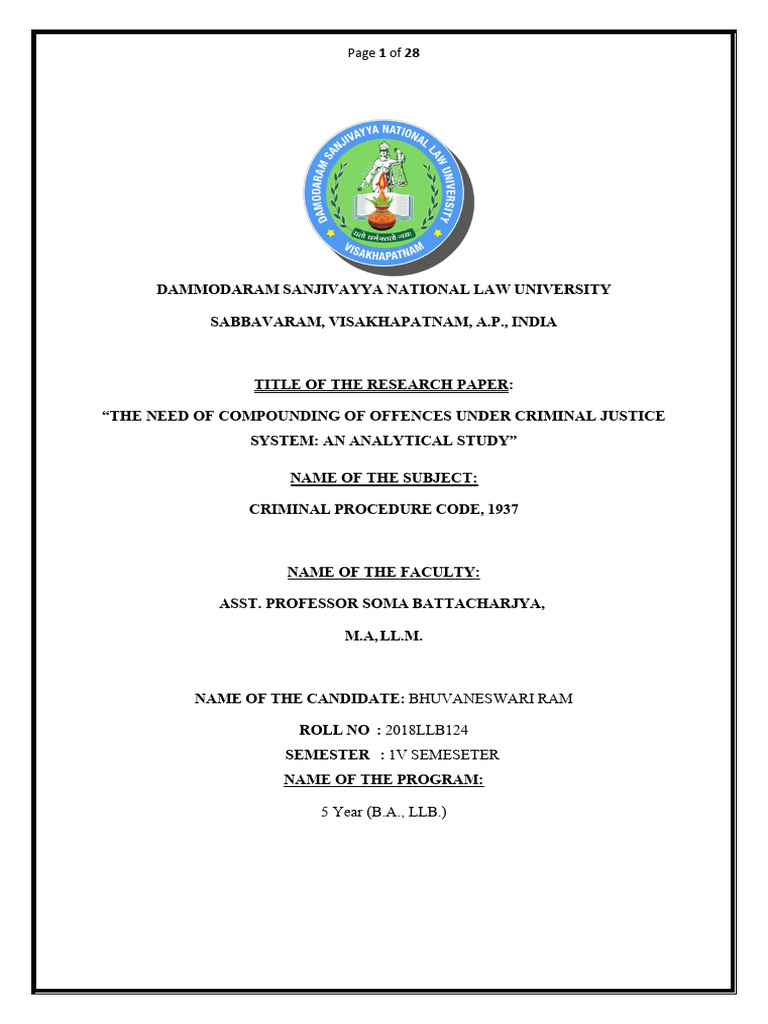 CRPC ASSIGNMENT | PDF | Legal Guardian | Crimes