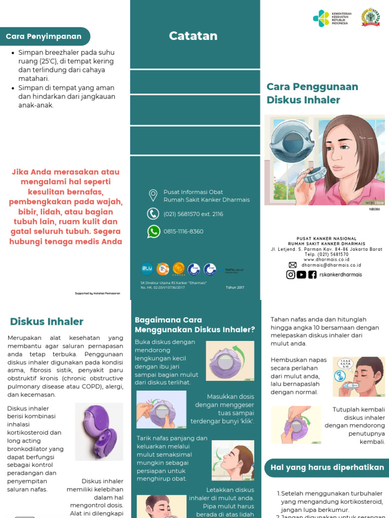 NB086 - Cara Menggunakan Diskus Inhaler | PDF