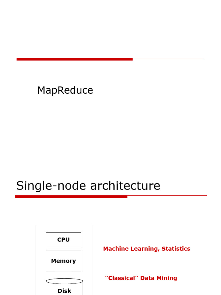 Lecture 1 - Map Reduce | PDF | Apache Hadoop | Map Reduce