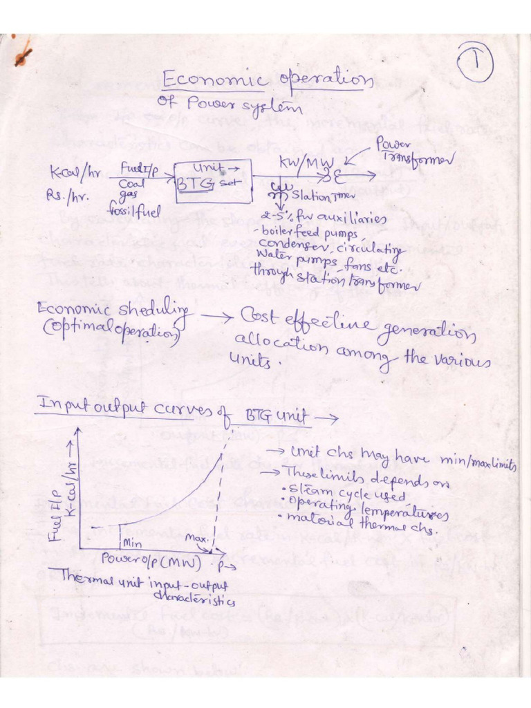 Economic Gen Scheduling | PDF