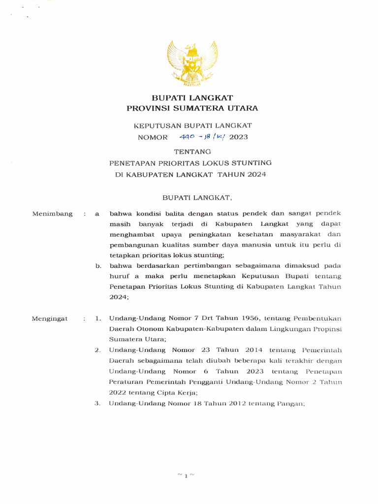 SK Lokus Stunting THN 2024 | PDF