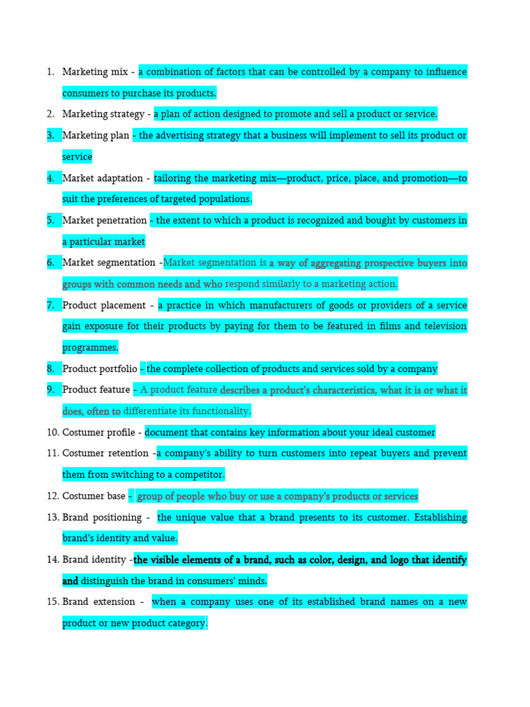 Marketing Mix | PDF | Brand | Marketing