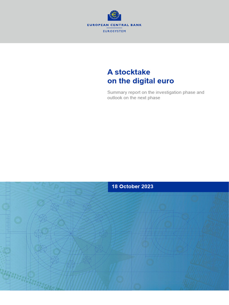 The Digital Euro | PDF | Cash | Euro