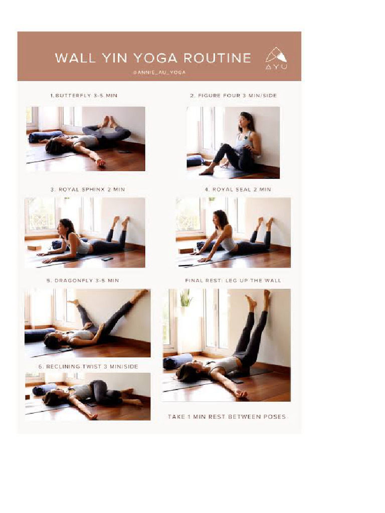 Wall Yoga Sequence | PDF