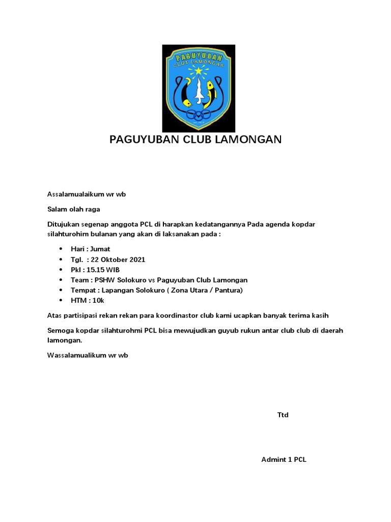 Contoh Proposal Lomba Tahun Baru | PDF