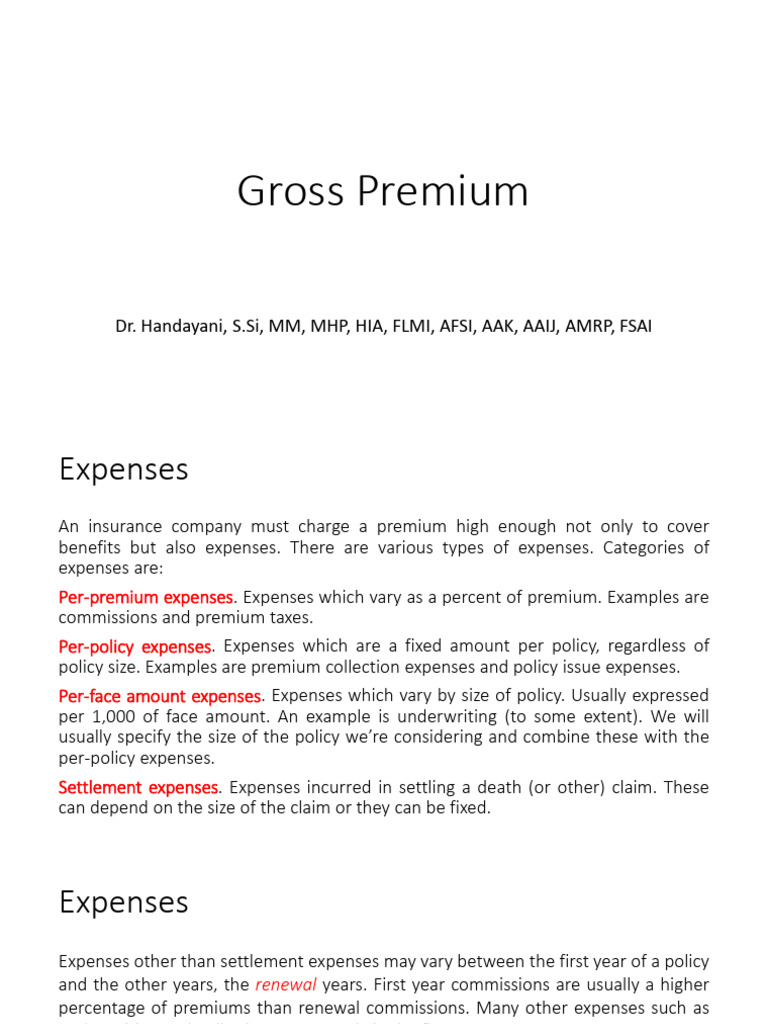 Gross Premium for Student ValAk | Download Free PDF | Insurance ...