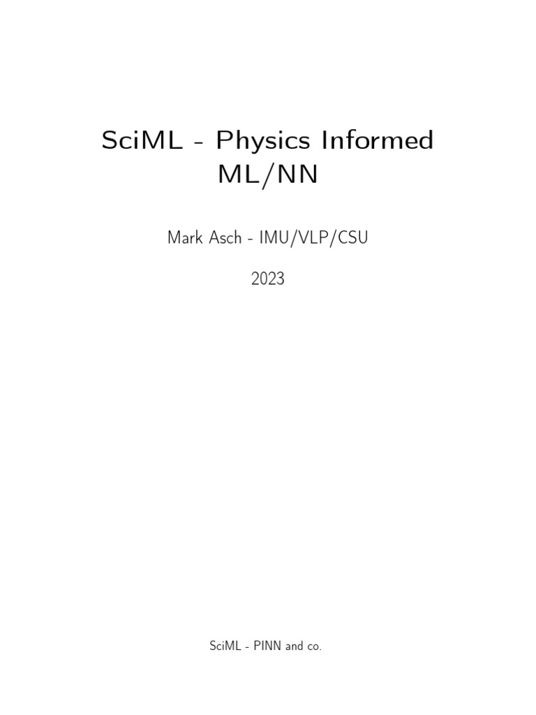 05_sciml_PINN | Download Free PDF | Machine Learning | Artificial ...