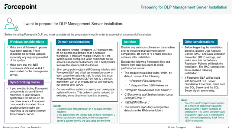 Preparing For DLP Management Server Installation | PDF | Computer Architecture | Computer Science