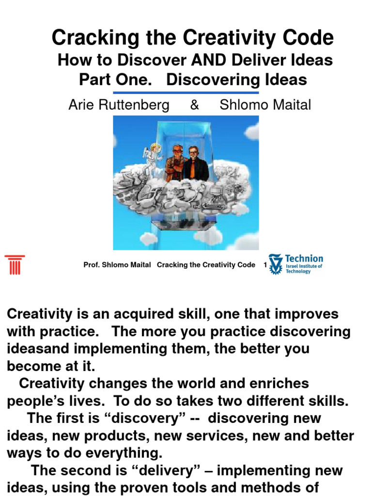 Creativity Course: Discover & Deliver Ideas | PDF | Creativity | Cognition