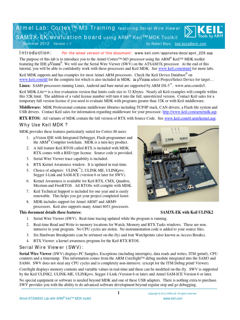sam3x_ek_lab | PDF | Computer Engineering | Computer Programming
