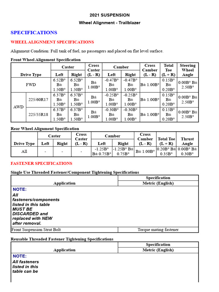 SUSPENSION Wheel Alignment | PDF | Steering | Vehicles