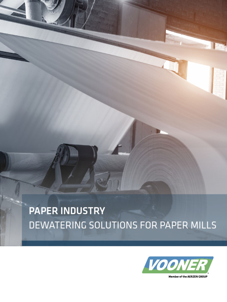 Vooner Paper Industry Dewatering Solutions Brochure 2023 | PDF | Pump ...