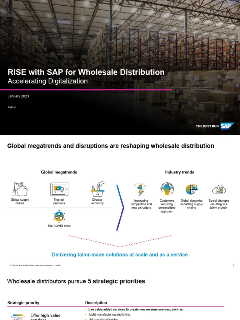 RISE With SAP For Wholesale - L1 Presentation | PDF | Supply Chain ...