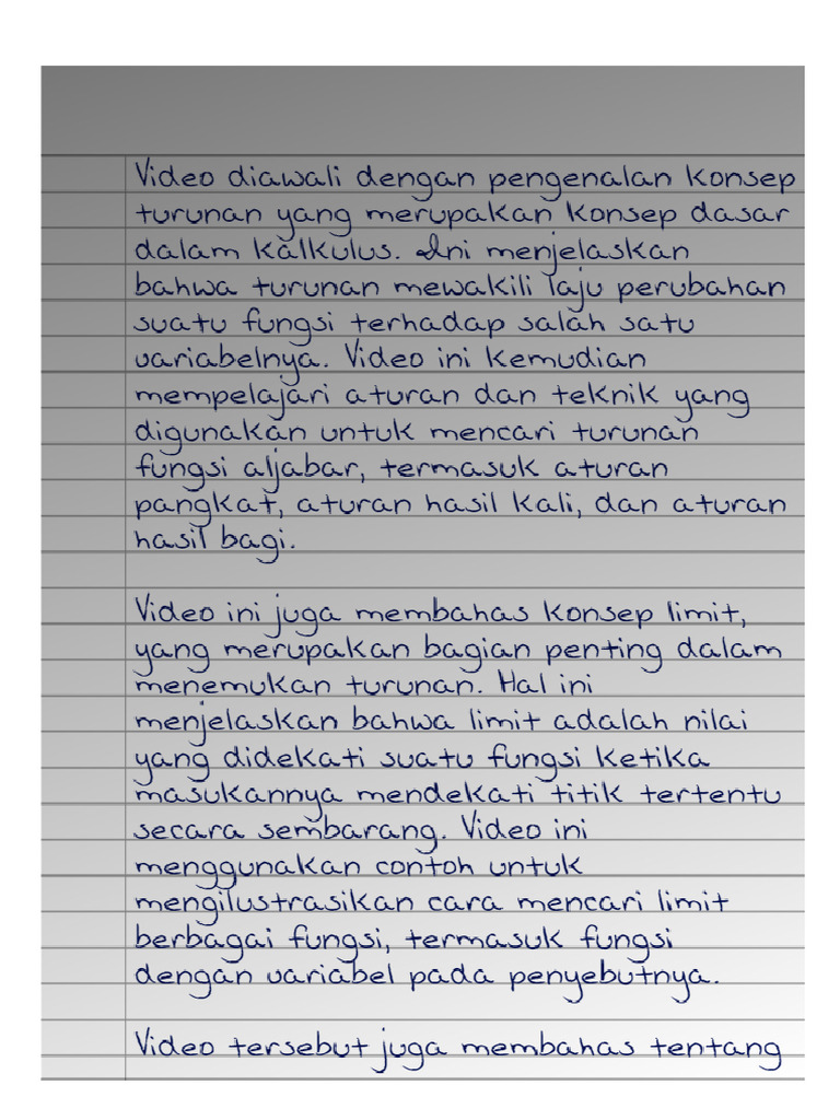 Konsep Dasar Turunan - SAMUDRA AL FATIHA | PDF