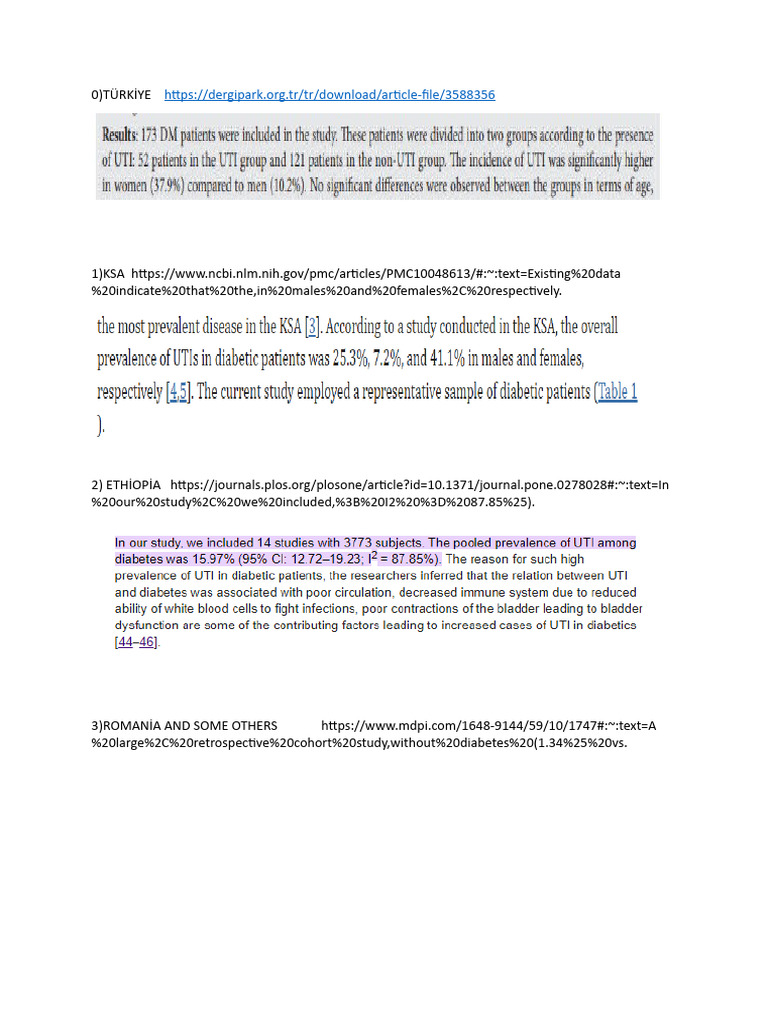 Global UTI Prevalence Study Insights | PDF | Science & Mathematics ...