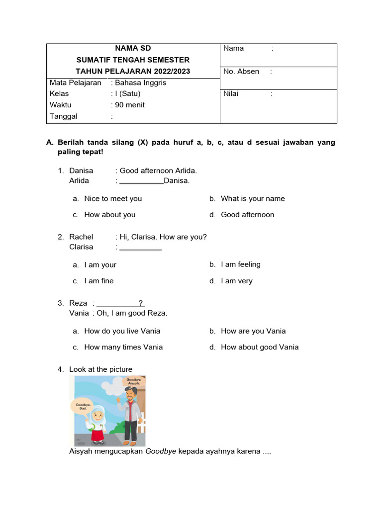 PTS Kel 1 Sem 1 | PDF