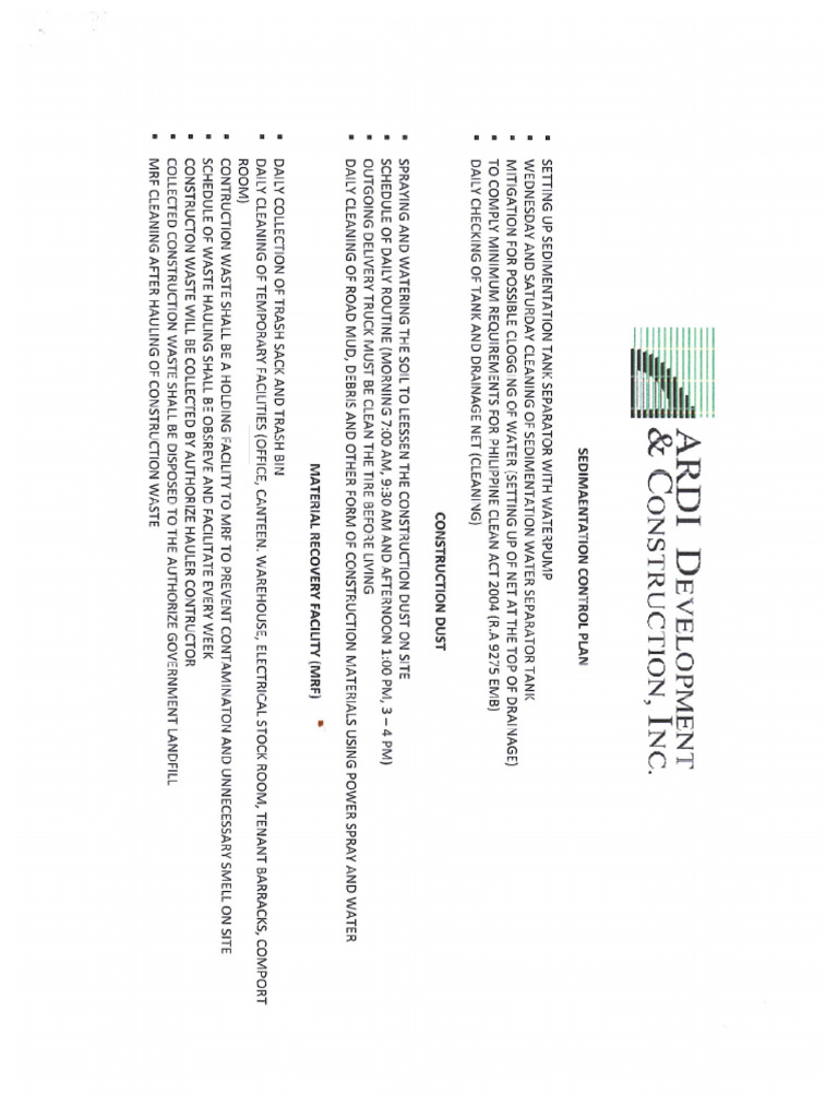 Sedimentation Plan | PDF