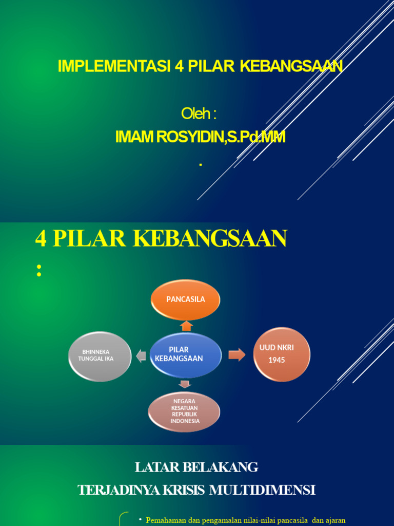 MATERI 4 PILAR KEBANGSAAN - PPTX (Autosaved) | PDF | Ilmu Sosial