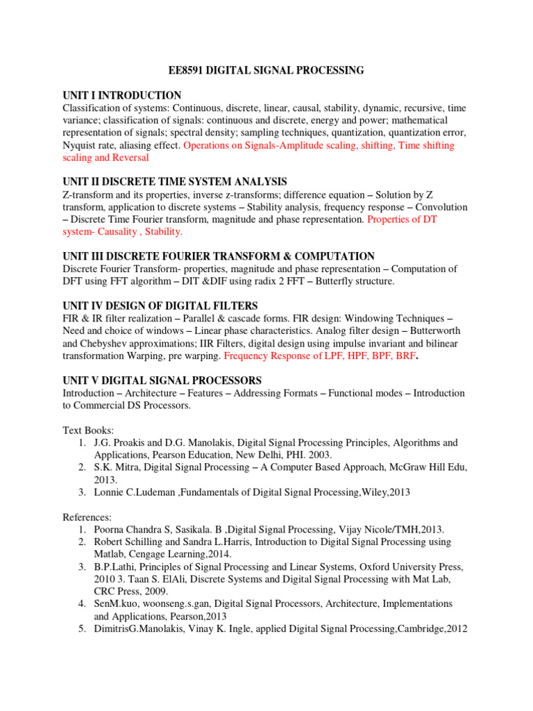 DSP | Download Free PDF | Digital Signal Processing | Signal Processing