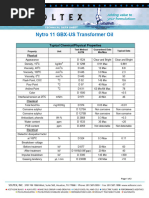 Hyvolt II Transformer Oil Properties | PDF | Physical Sciences | Materials