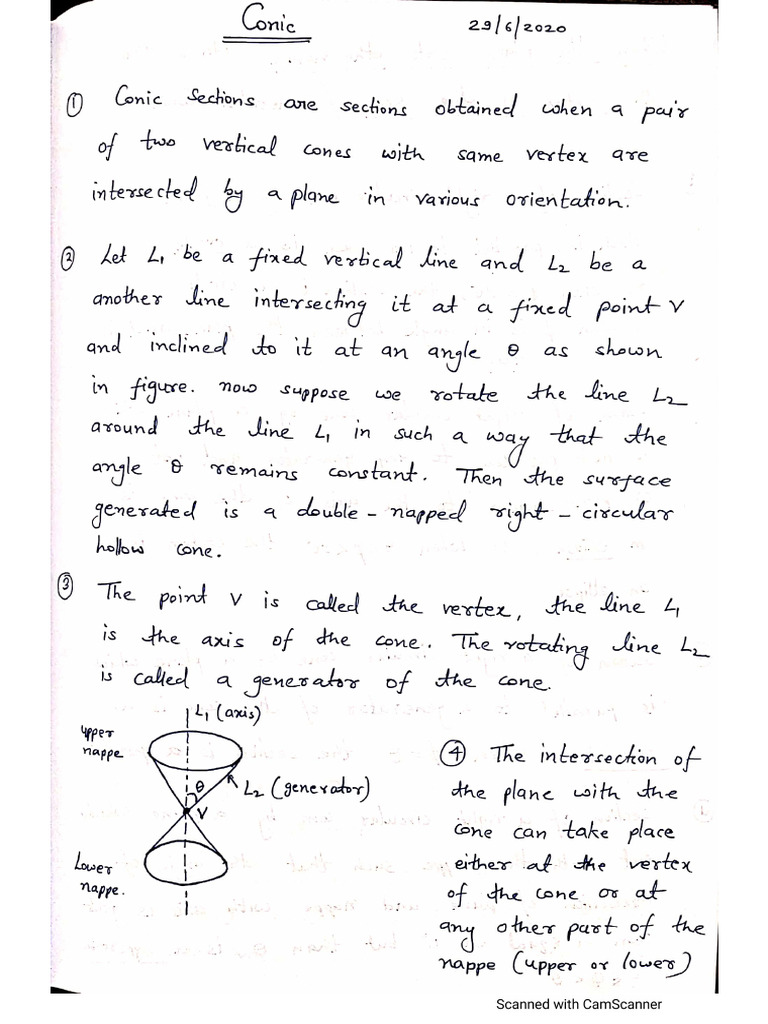 Conic Starting Notes | PDF