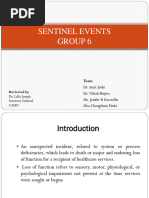 Sentinel Event Policy | PDF | Joint Commission | Patient Safety