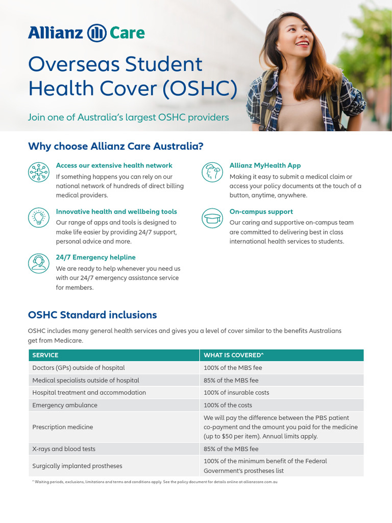 Allianz Care Australia OSHC Benefits Guide | PDF | Medical Specialties ...